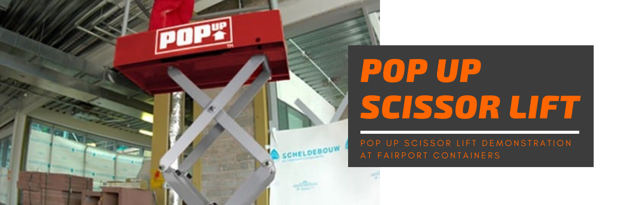 Pop Up Scissor Lift Demonstration at Fairport Containers – Ladderstore UK