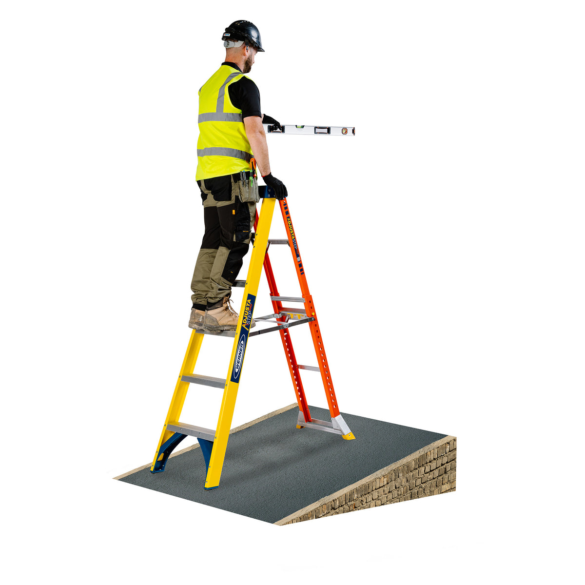 6 Tread Werner Adjustastep Pro Step Ladder | 75074 – Ladderstore UK