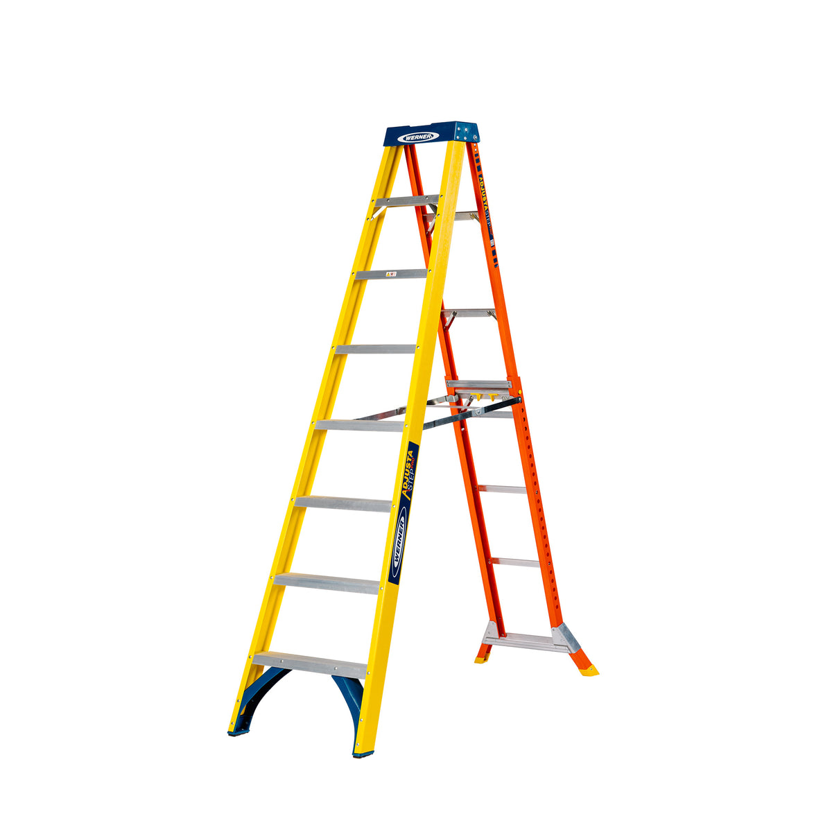 8 Tread Werner Adjustastep Pro Step Ladder | 75075 – Ladderstore UK