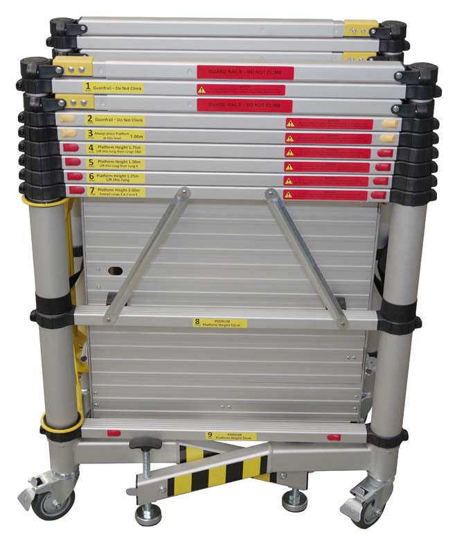 Zarges Teletower Telescopic Mobile Scaffold Tower TT002 – Ladderstore UK