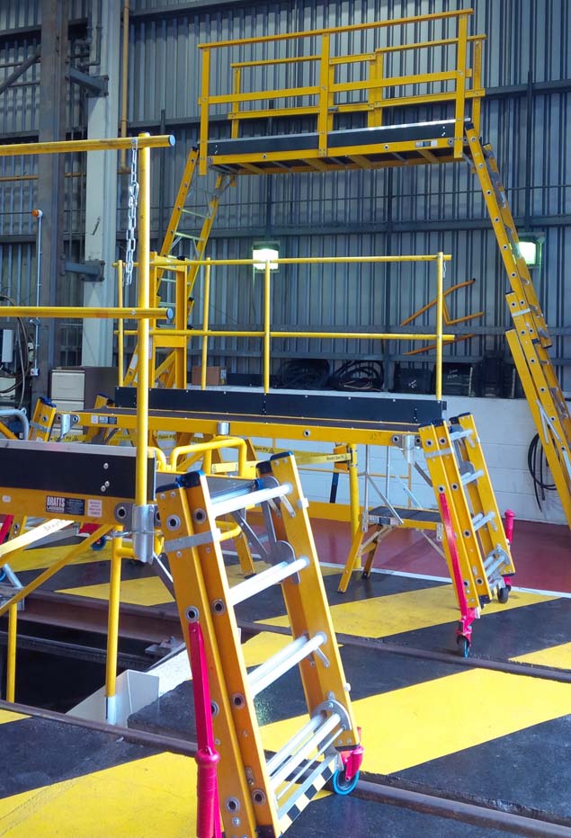Fibreglass Made To Order Bridging & Conveyor Step – Ladderstore UK