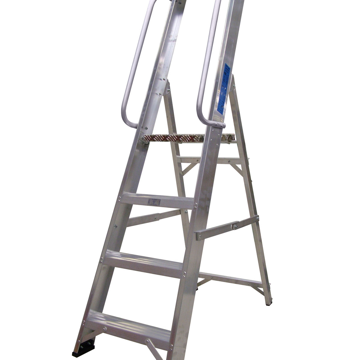 Lyte NESP4 | 4 Tread Platform Stepladder With Handrails – Ladderstore UK