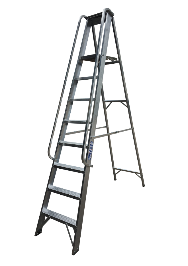 Chase Industrial Platform Step Ladder 3 Tread | CPS3 – Ladderstore UK