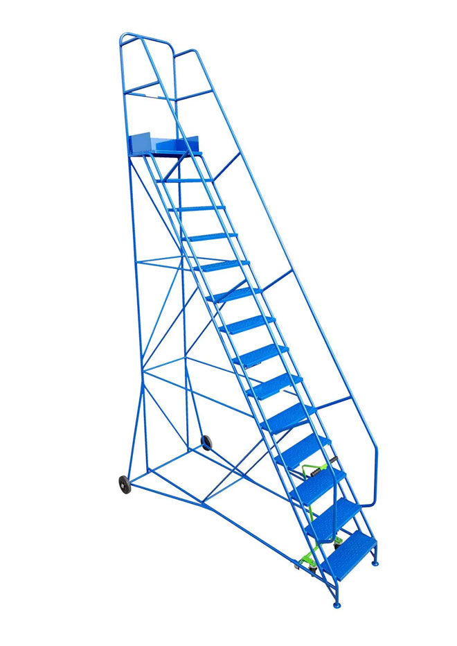 Klimezee Industrial Mobile Warehouse Steps 14 Tread | KE14 – Ladderstore UK