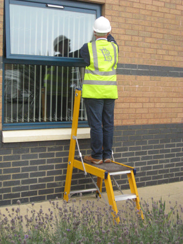 B-Dek Low Level Fibreglass Work Platform With Handrail - 0.45 m ...
