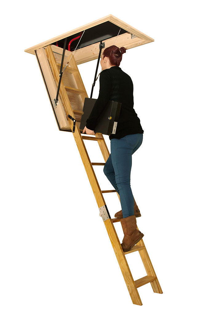 Ladderstore Stira Folding Attic Stairs 12 Steps Attic Ladder Folding